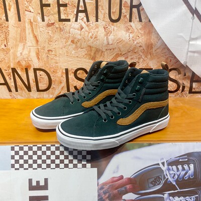 VANS范斯Filmore Hi 深绿色高帮登山底男运动休闲板鞋VN000CZHPRM