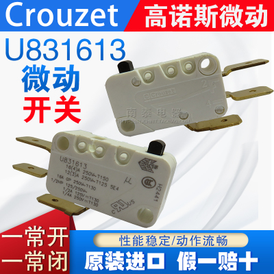 原装进口 法国CROUZET 高诺斯 微动开关 16A 3脚 U831613  实图