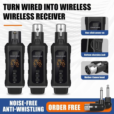 Wireless microphone transmitter receiver动圈有线转换无线话筒