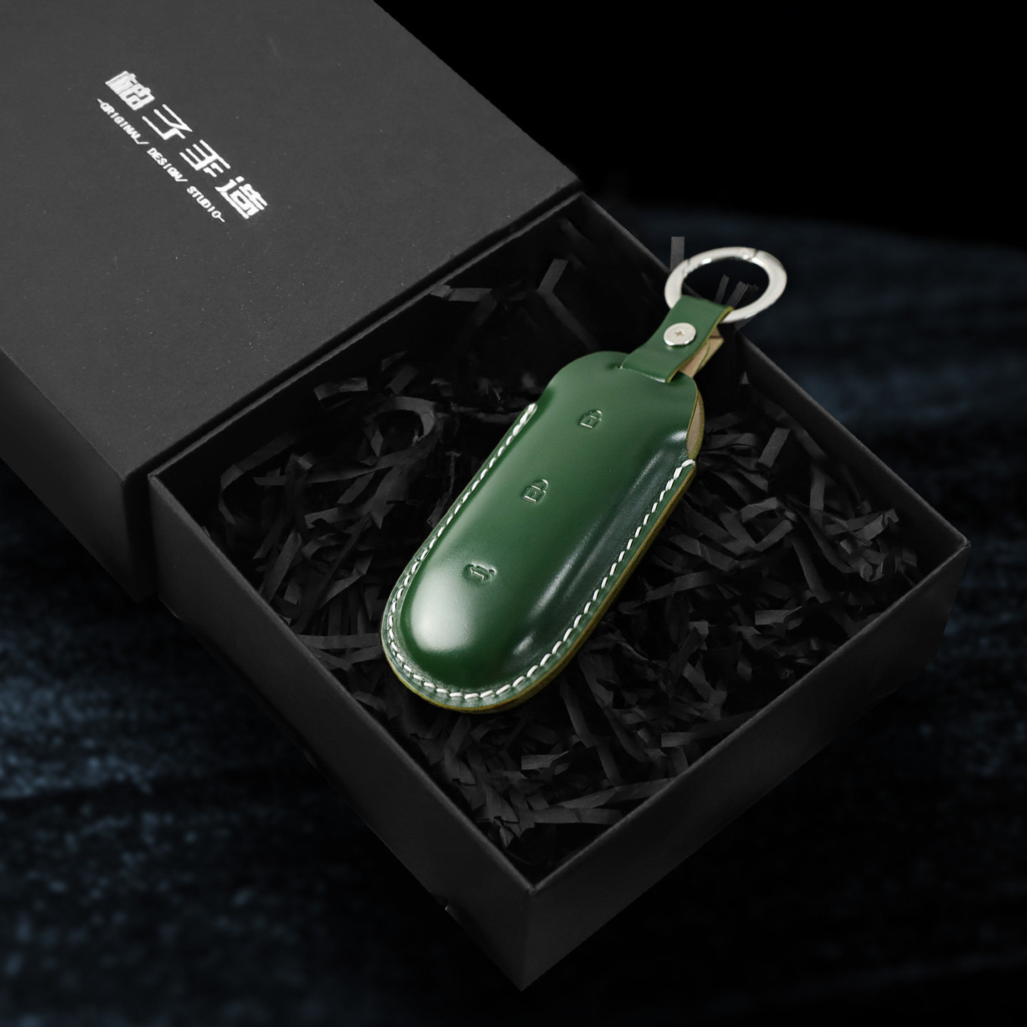 适用于理想l9钥匙套one理想l8钥匙套l7进口新禧马臀皮纯手工定制