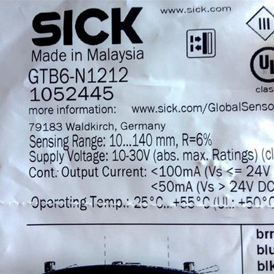 全新西克SICK光电开关GTB6-N1211,GTB6-N1212现货正品假一罚十