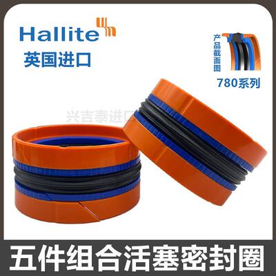 进口KDAS组合油封H780型75*59/63 80*60/62/65/66Hallite活塞密封