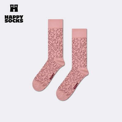 【春夏款】Happy Socks潮牌个性创意星星袜子小众百搭中筒袜