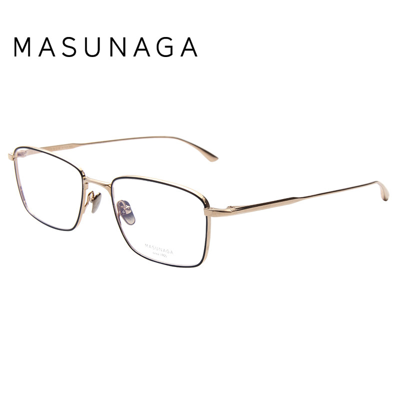 MASUNAGA/增永钛金属眼镜架商务休闲光学镜架简约近视框 LEX_虎窝淘
