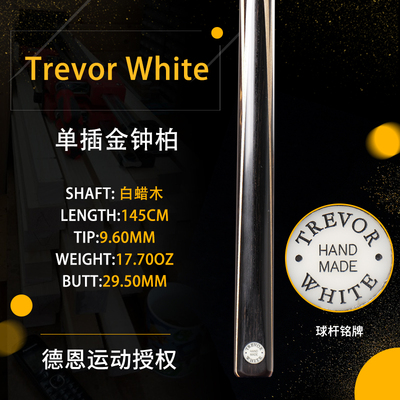 希金斯英国Trevor White四插花TW中式斯诺克台球杆桌球小头通单支