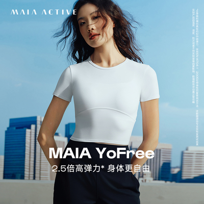 MAIAYoFree高弹瑜伽健身紧身T恤