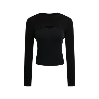 自带杯瑜伽短上衣MAIAACTIVE