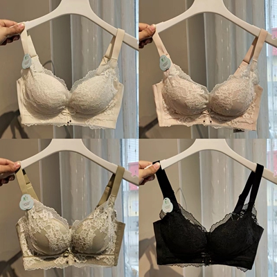 性感小胸聚拢收副乳无痕法式文胸