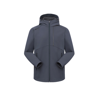 探路者软壳衣男女秋户外加绒舒适连帽防风外套TAEEAM91221