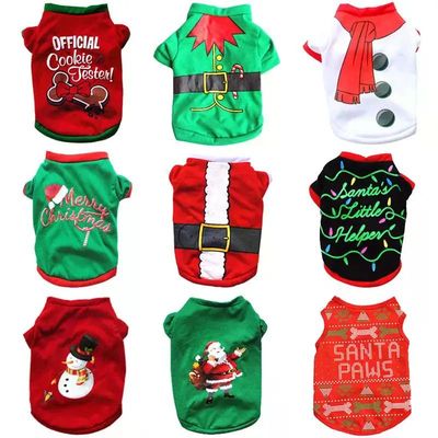 Christmas Dog Clothes New Year Pets Dogs Clothing For Small