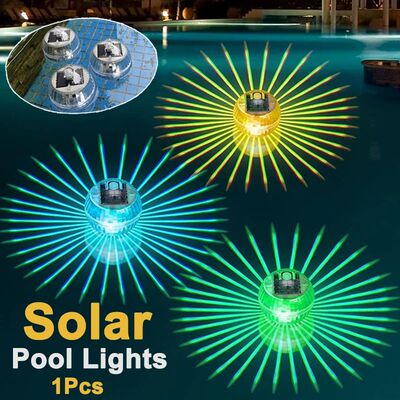 1pc Led Solar Floating Lamp Swimming Pool Ball Solar Panel P