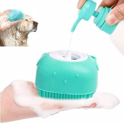 Pet Bathing Brush Soft Silicone Massager Shower Gel Bathing
