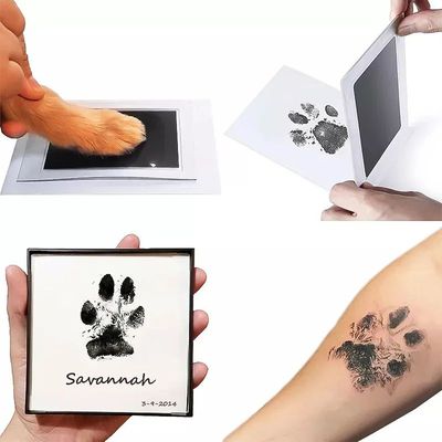 Cat Dog Paw Print Ink Kit Pad Safe Non-toxic Baby Footprints