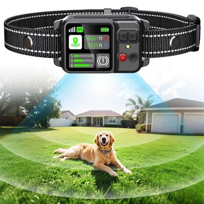 Upgrade Pet GPS Wireless Electronic Fence Dog Fence and Bark