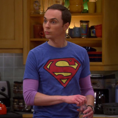 谢尔顿印花极客动漫半袖衣服