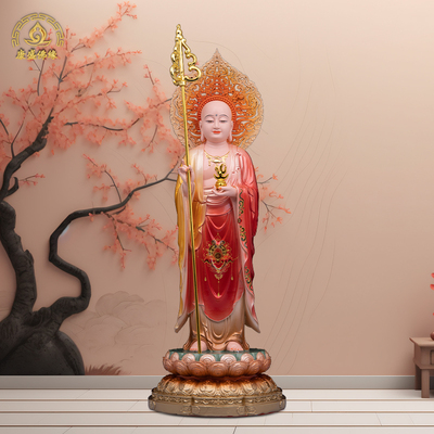 树脂光头地藏王菩萨供奉客厅佛像