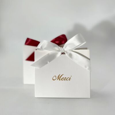White Mini Candy Box Baby Shower Gift Packaging Boxes Candy