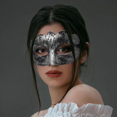 Halloween Metallic Eye Mask Women Vintage Eye Masks Party Fa