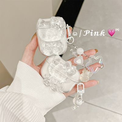 可爱小猫适用荣耀Earbuds X9耳机套透明新款华为Honor荣耀earbudsx9蓝牙耳机保护壳X9卡通防摔女日韩充电仓盒