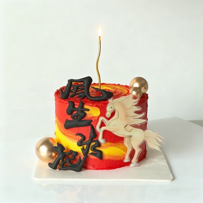 2026马到成功风生水起软胶摆件