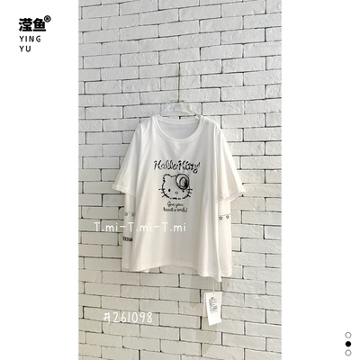 TMI261098大码印花短袖T恤女