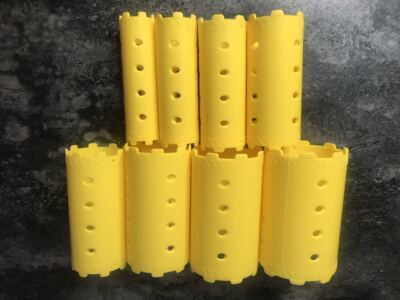 韩国原装大黄杠chahong 大波浪S卷套杠黄色带孔冷烫车红定型杠子