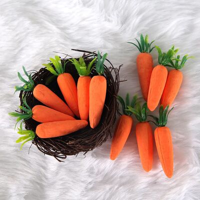 12 piece package of Easter decorations 7cm foam carrots East