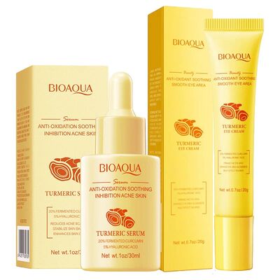 Turmeric Skin Care Sets Anti-aging Anti Acne Face Serum Mois