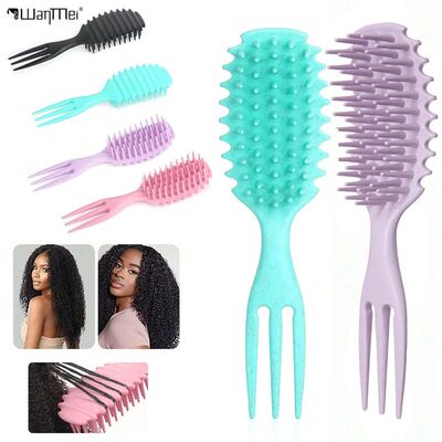 1pcs Gentle Curly Detangling Hair Brush Afro Scalp Massage C