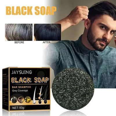 50g Grey Coverage Bar Shampoo Repair Gray White Hair Color T