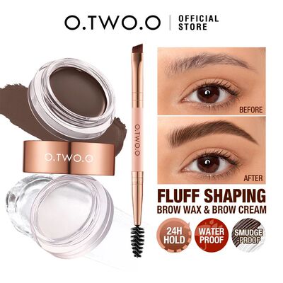 Eyebrow Pomade Brow Gel Wax 2 IN 1 Waterproof Long Lasting C