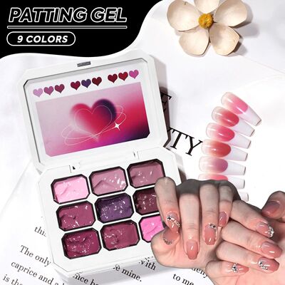1pc 9 Colors Pink Patting Glue Smudge Canned High Saturation