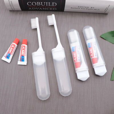1/5 PC Portable Mini Travel Toothbrush Toothpaste Set Adult