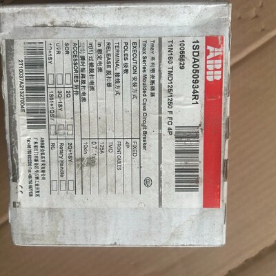 ABB塑壳断路器T1N160 TMD125/1250FFC--议价商品
