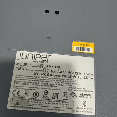 议价--Juniper瞻博 SRX340  8口千兆企业级硬件VPN
