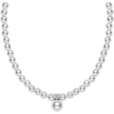 聚利时新款小众小珍珠女士项链