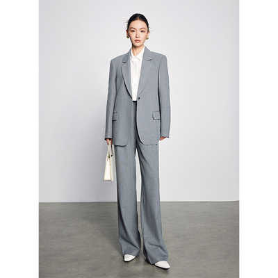 阔腿气质女神范高端休闲廓形西服