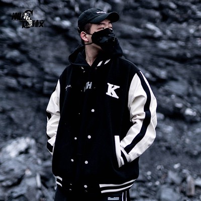 killwinner宽松美式棒球服夹克