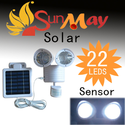 New Solar Powered Lamp Outdoor 22 LED/LEDs Lights Wall