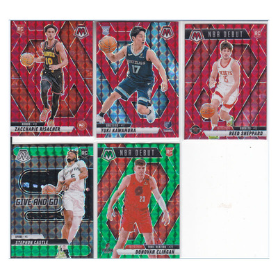 球星卡里萨谢河村永辉谢泼德卡斯尔克林根绿新秀折射24-25mosaic