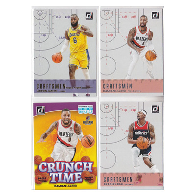 球星卡勒布朗詹姆斯 利拉德 比尔 特卡 帕尼尼22-23donruss