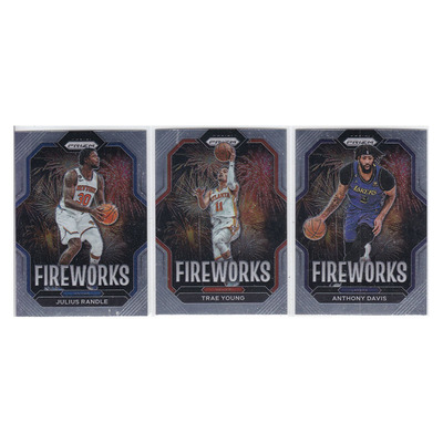 球星卡 兰德尔特雷杨安东尼戴维斯fireworks帕尼尼22-23prizm