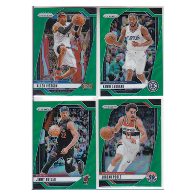 球星卡艾弗森莱昂纳德吉米巴特勒乔丹普尔绿折射帕尼尼24-25prizm