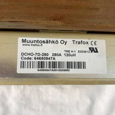 议价Trafox电抗器DCHO-7D-280，280A，120u适用