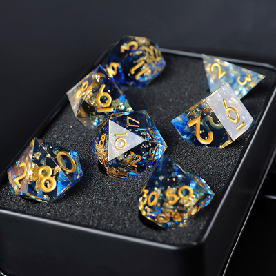 树脂骰子跑团星月宝盒7粒