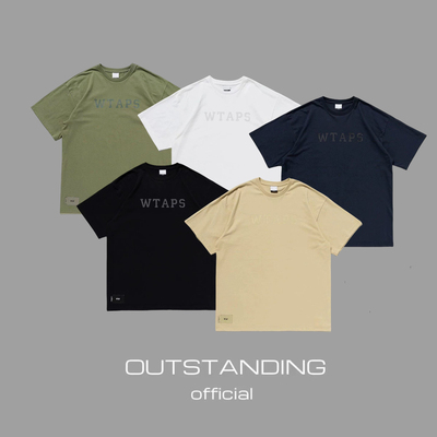 OT制造WTAPS23ss隐藏款情侣经典圆领重磅纯棉基础打底短袖T恤1