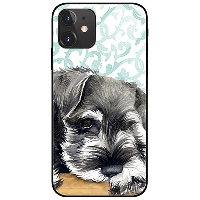 雪纳瑞手机壳苹果1110oppo可爱