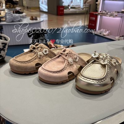 真美诗2025春季女鞋复古勃肯鞋