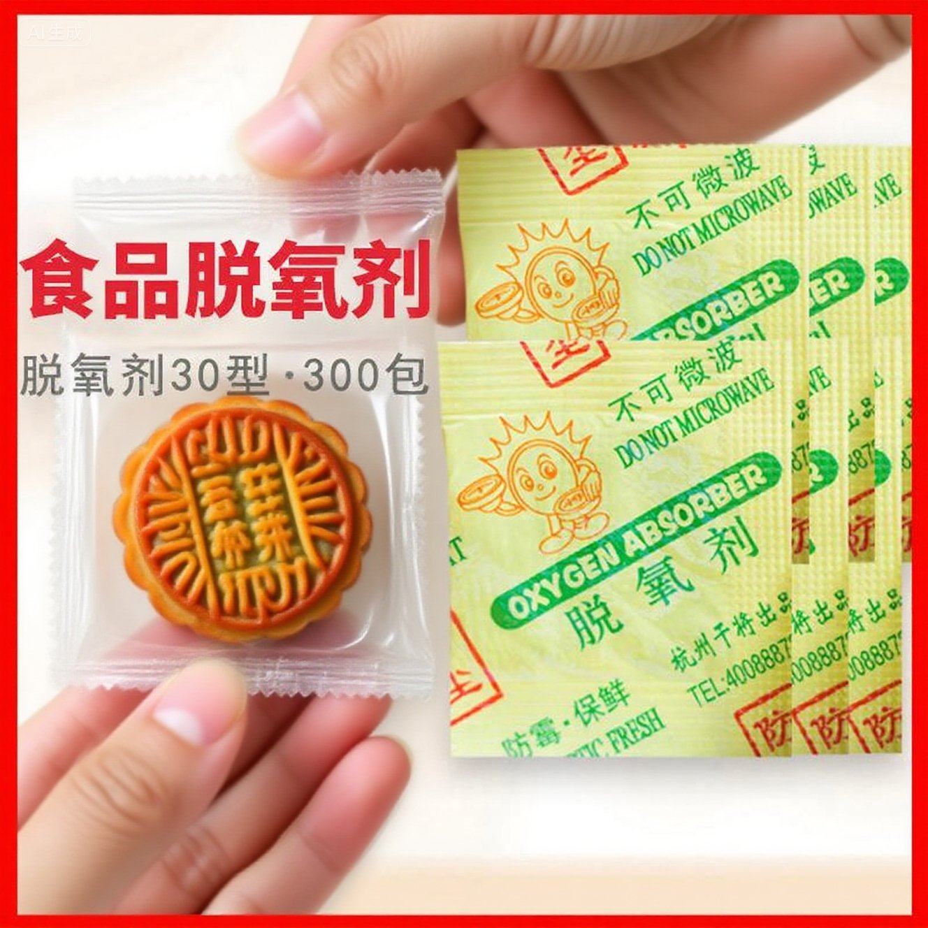 干将月饼脱氧剂食品干燥剂30型专用防腐剂食品级用保鲜剂小包装