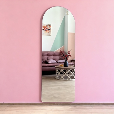 拱形全身镜贴墙5mm超白无铜银镜